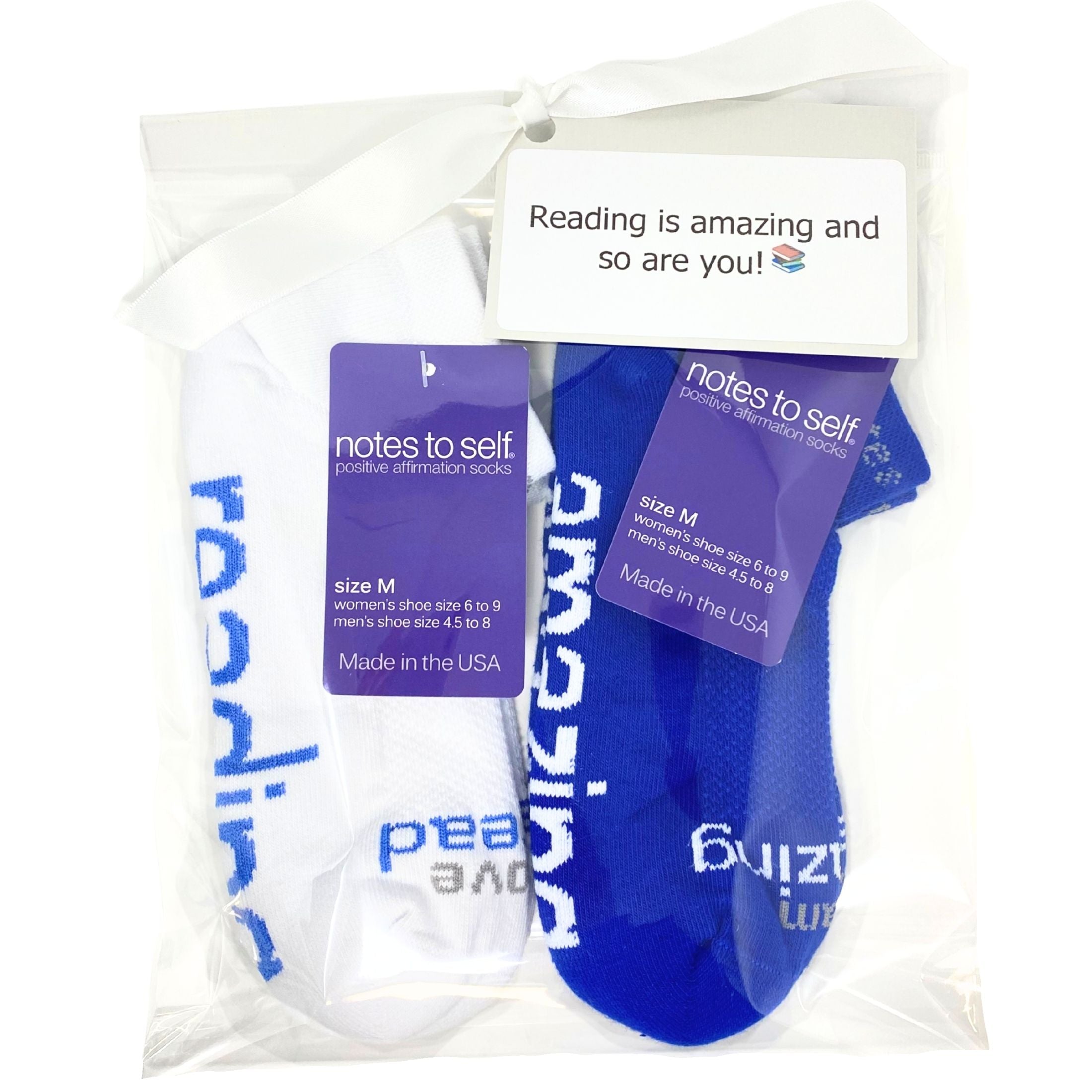 Reading and Amazing - 2 socks gift set | notes to self® – notes to self ...