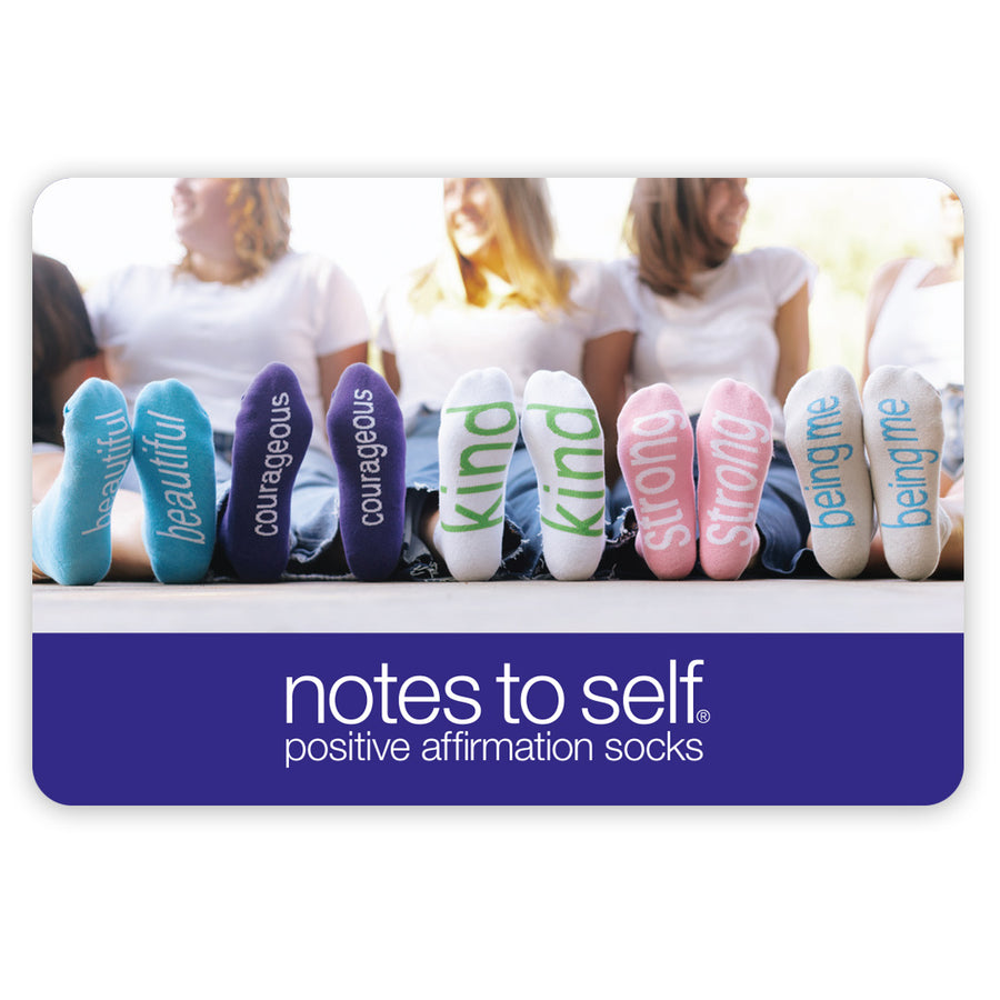 Positive affirmation socks accessories and more | notes to self® socks