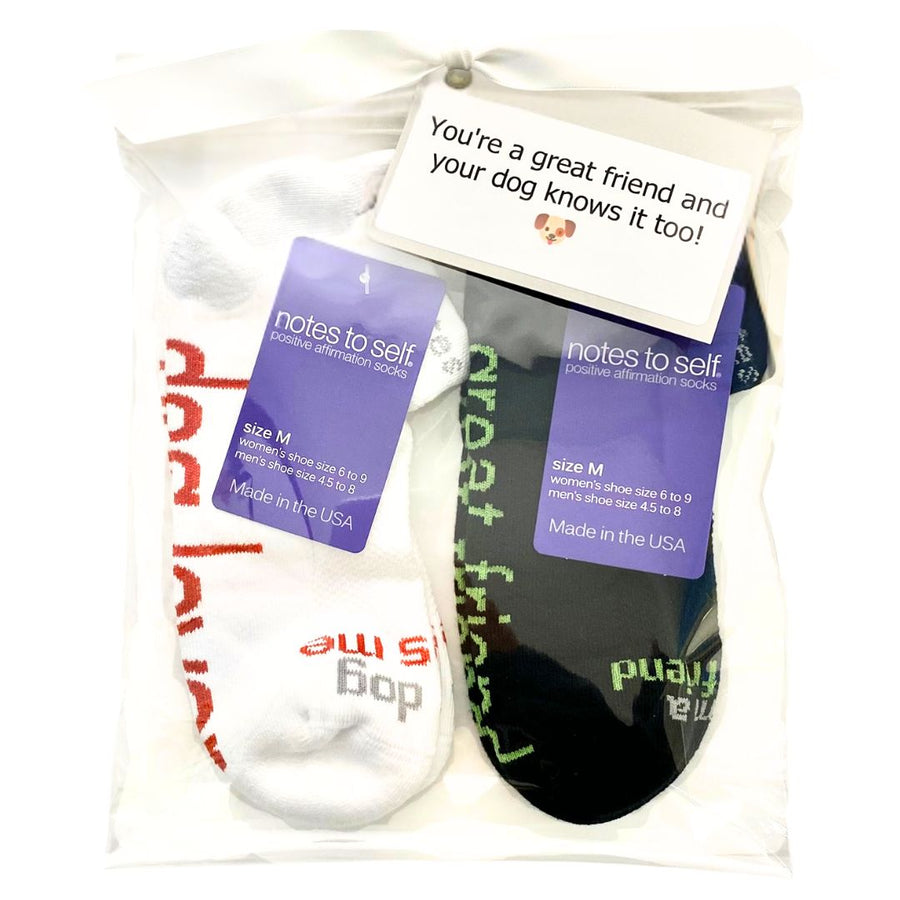 Sock gift set with positive message | notes to self® socks gifts
