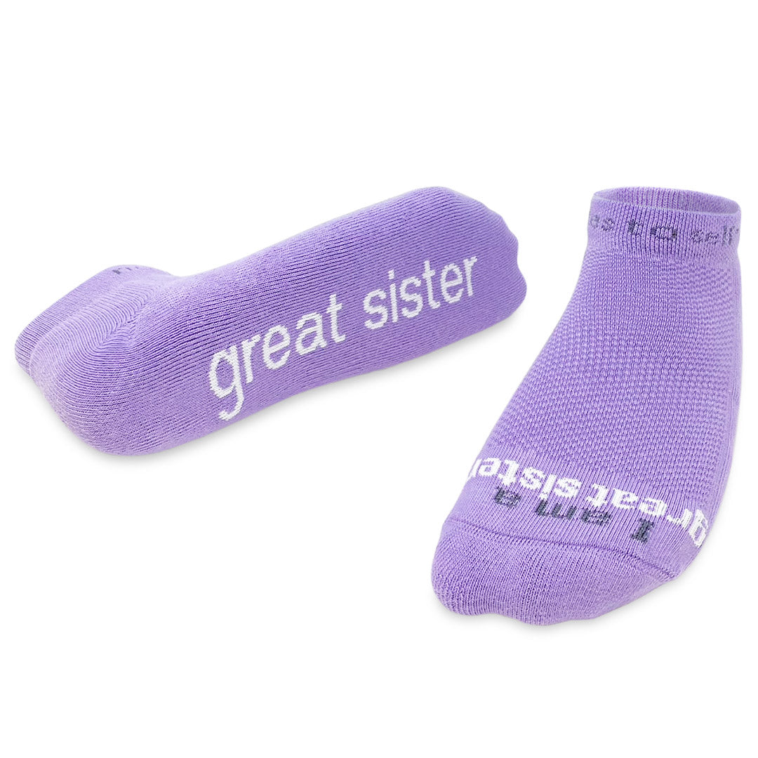 I am a great sister socks | women and girls low-cut | notes to self ...