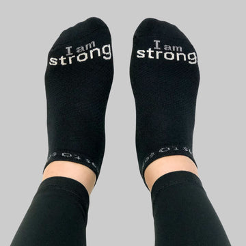 I am strong socks | black low-cut socks | notes to self® – notes to ...