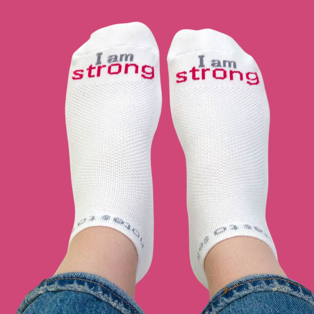 I am strong socks | white low-cut socks | notes to self® – notes to ...