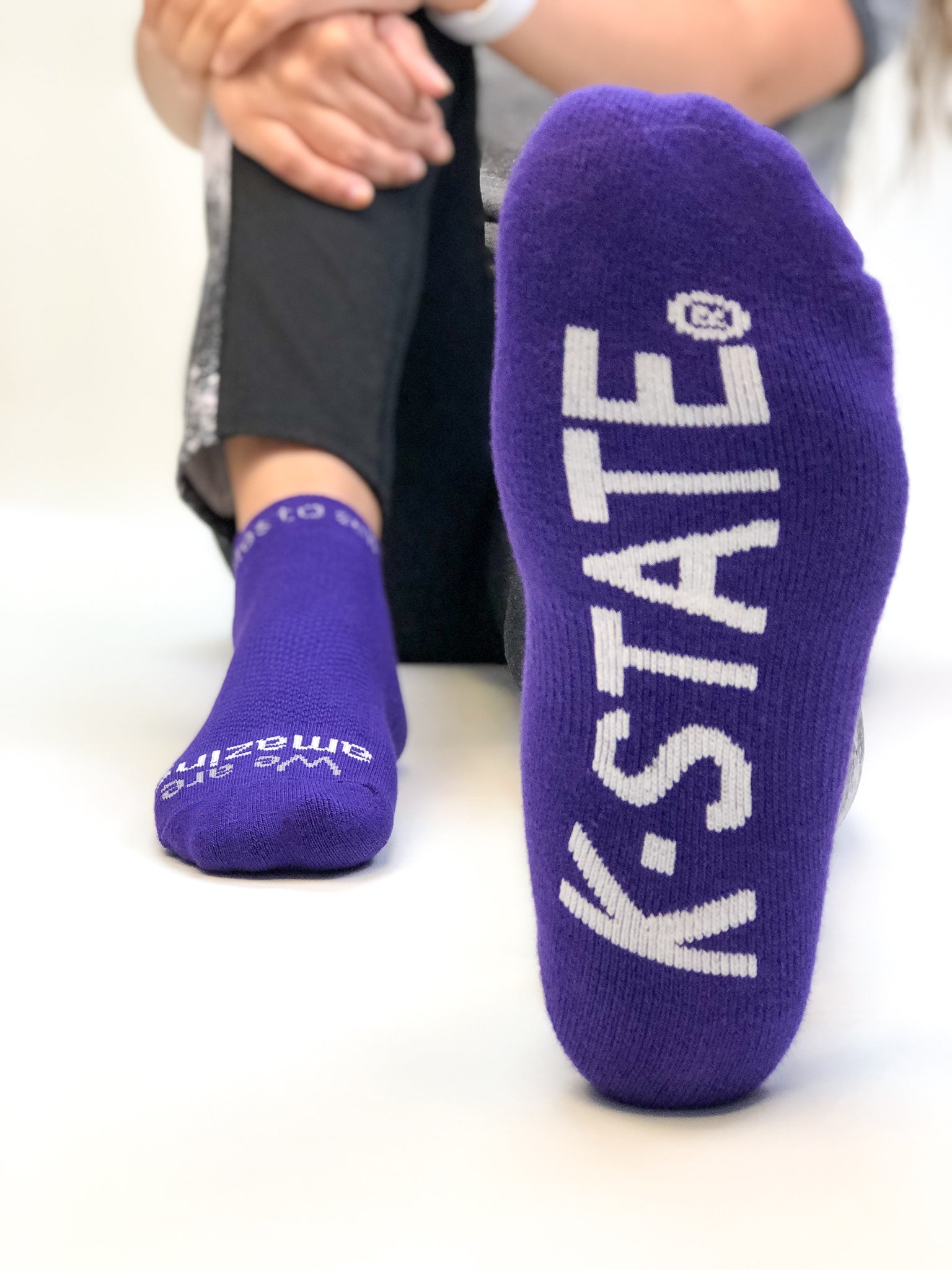 We are amazing – K-STATE socks | purple low-cut | notes to self ...