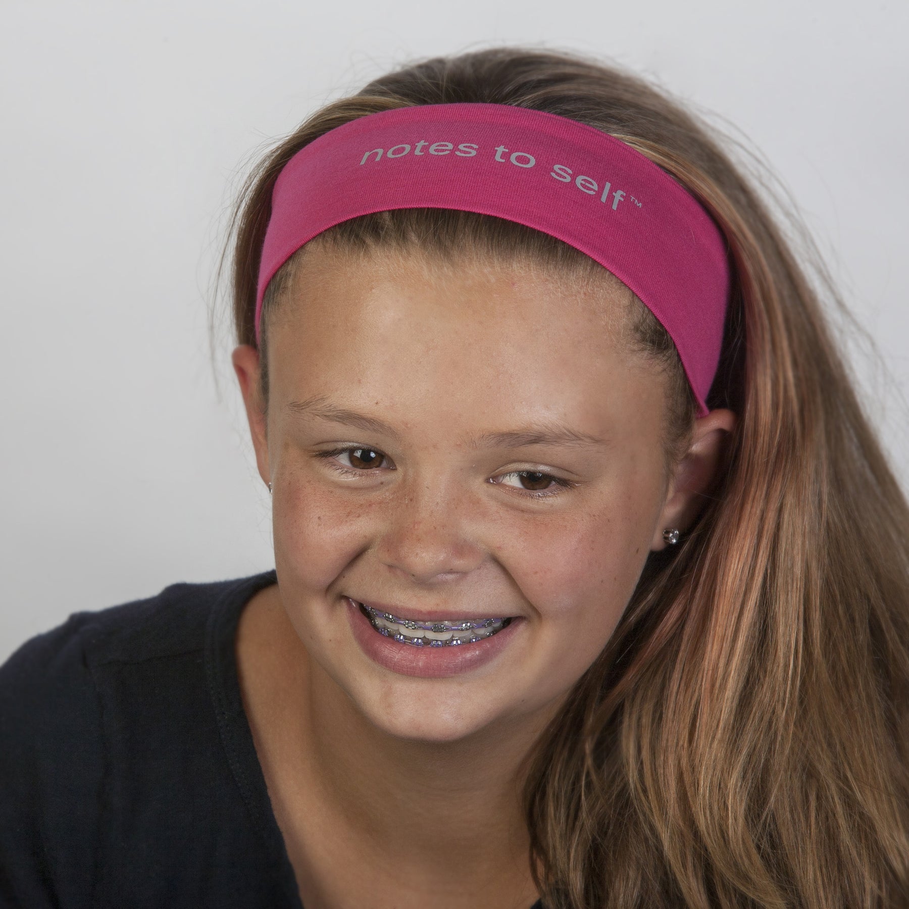 Fuchsia I am strong™ notes to self™ positive affirmation headband ...