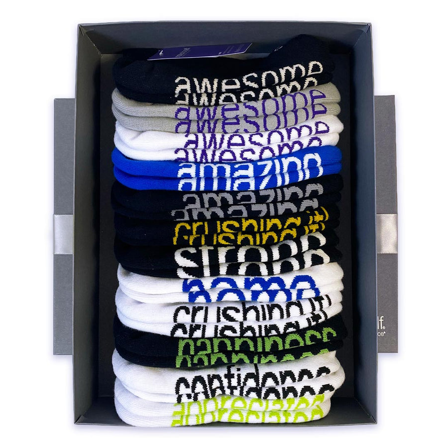 Sock gift set with positive message | notes to self® socks gifts