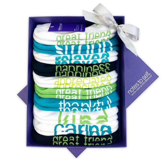Sock gift set with positive message | notes to self® socks gifts