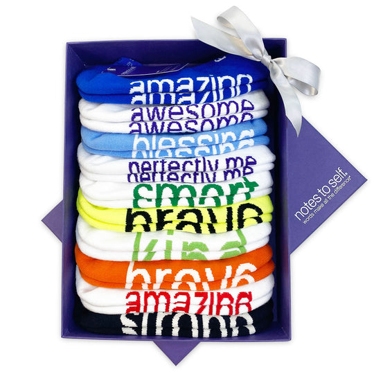 Positive affirmation socks accessories and more | notes to self® socks