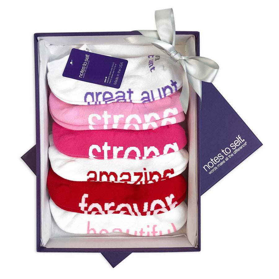 Sock gift set with positive message | notes to self® socks gifts
