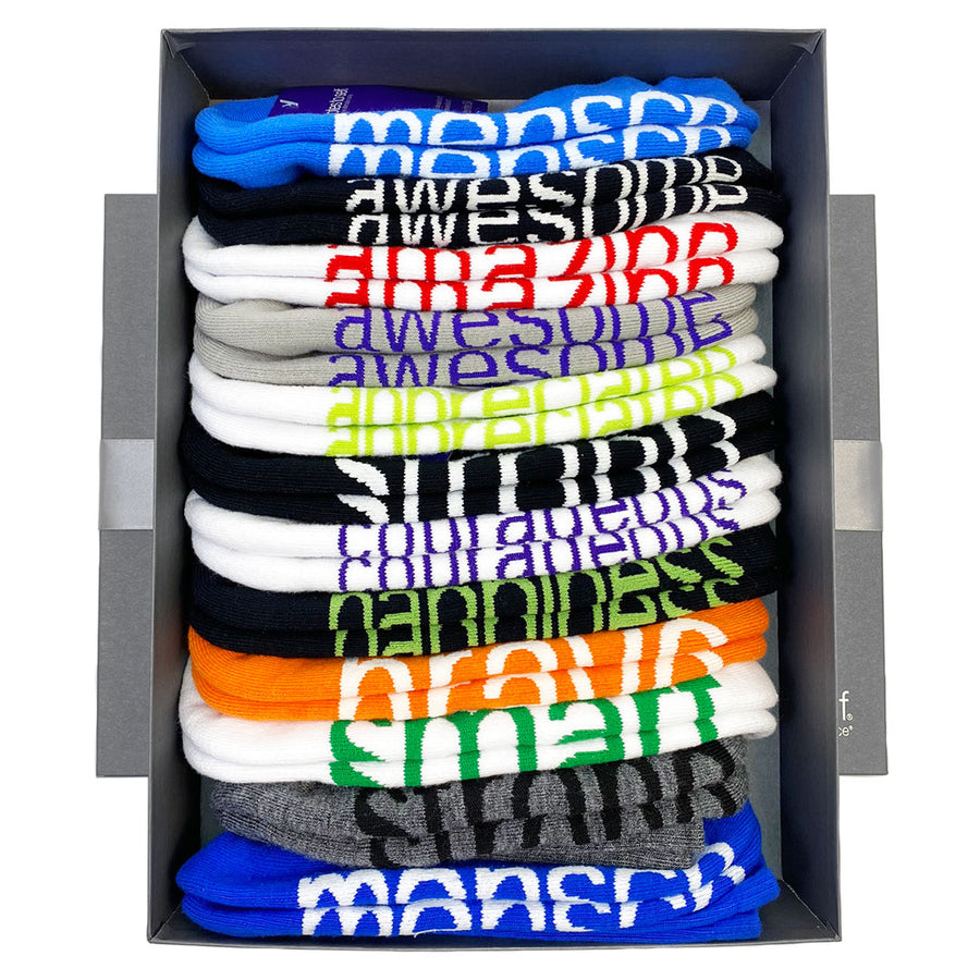 Positive message socks for men and women | notes to self® socks