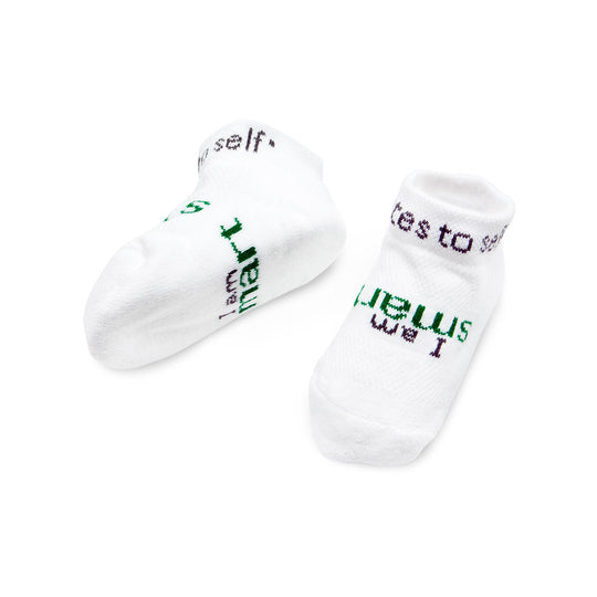 Positive affirmation socks accessories and more | notes to self® socks ...