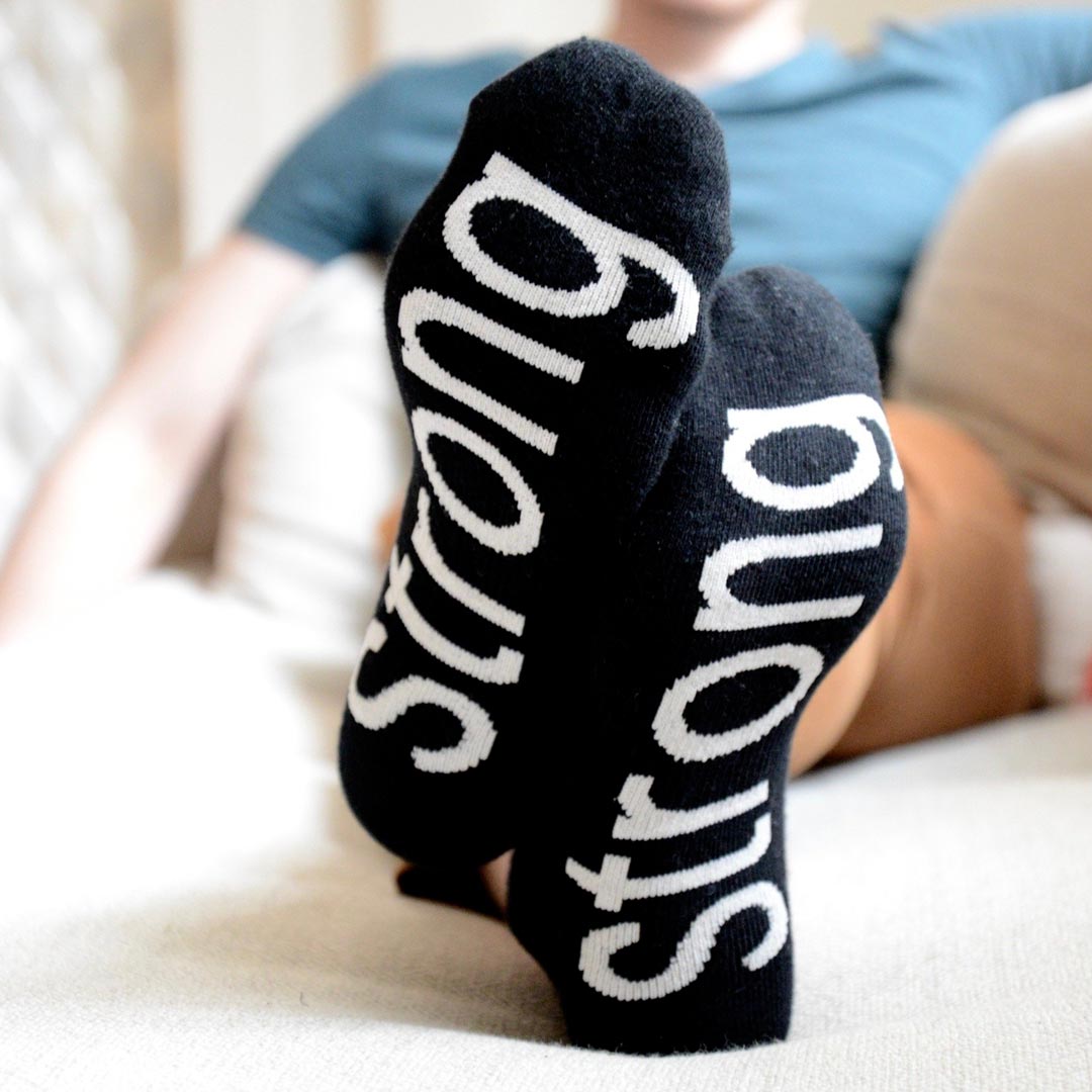 I am strong socks | black low-cut socks | notes to self® – notes to ...