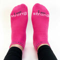 I am strong socks | bright pink low-cut | notes to self® – notes to ...