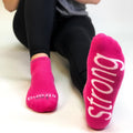 I am strong socks | bright pink low-cut | notes to self® – notes to ...