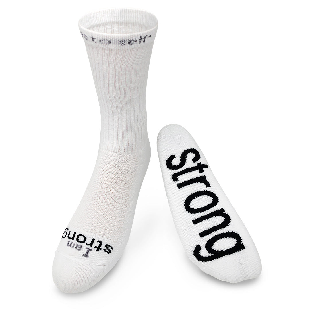 High-performance athletic crew socks | notes to self® socks