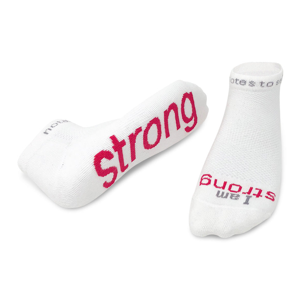 I am strong socks | white low-cut socks | notes to self® – notes to ...