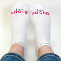 I am strong socks | white low-cut socks | notes to self® – notes to ...