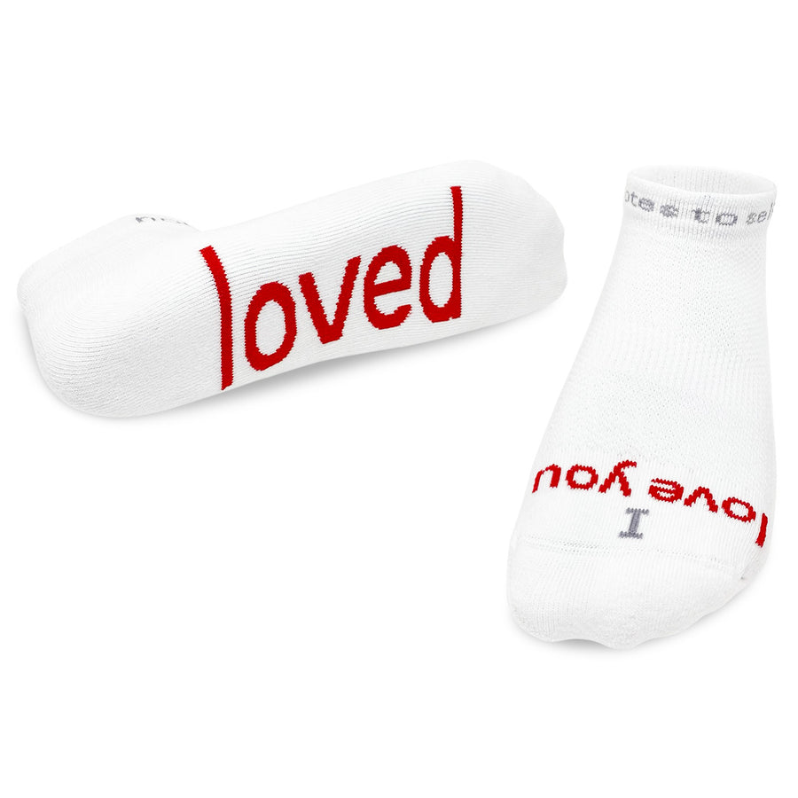 Low-cut socks with positive affirmations | notes to self® socks