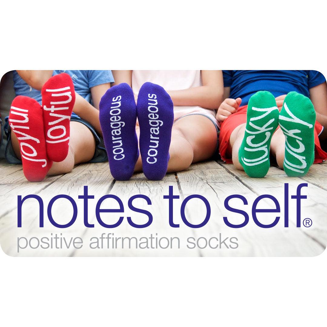 Positive affirmation socks accessories and more | notes to self® socks