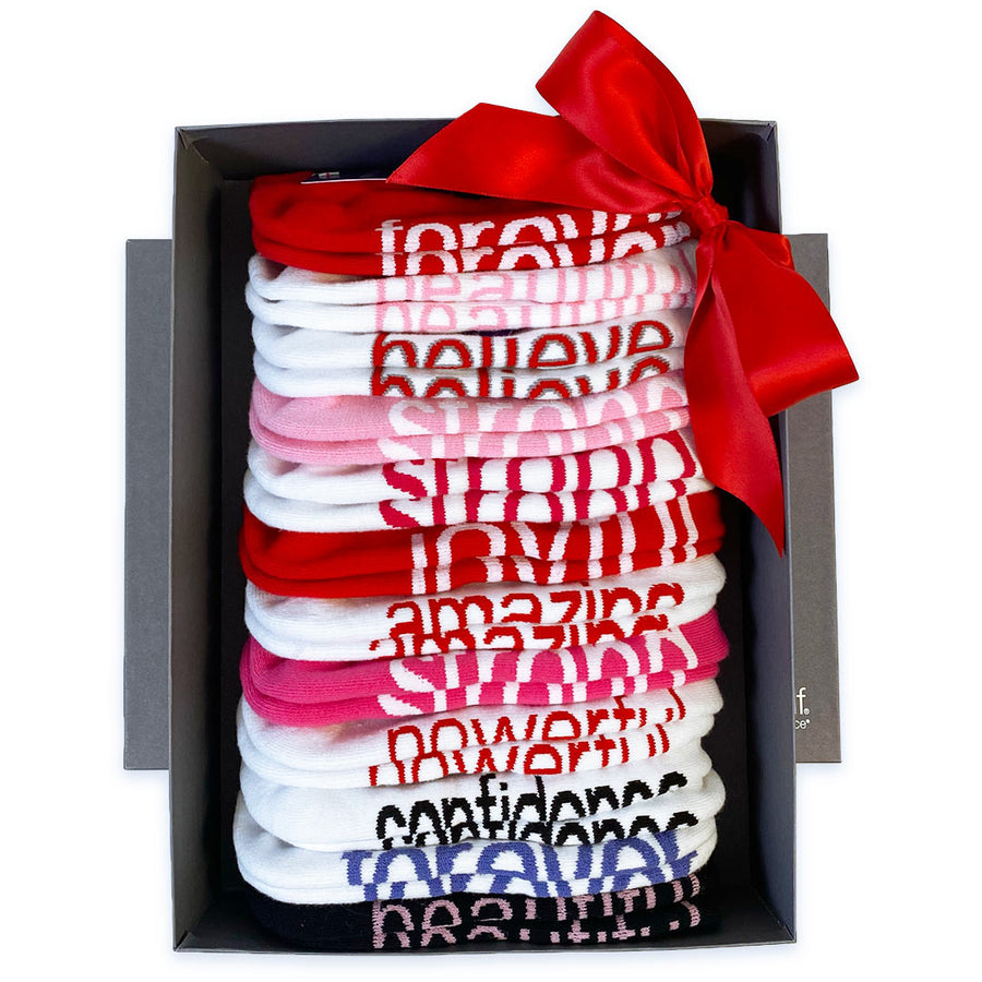 Sock gift set with positive message | notes to self® socks gifts