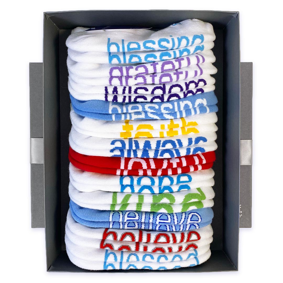Spiritual Inspirational Gift | 12 pair socks gift set | notes to self ...