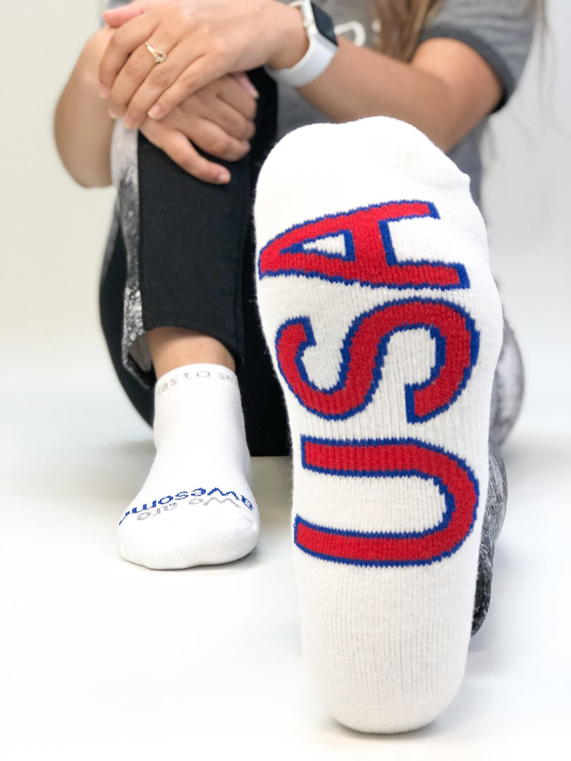 We are awesome® - USA | White Low Cut Socks | Cotton Socks – notes to ...